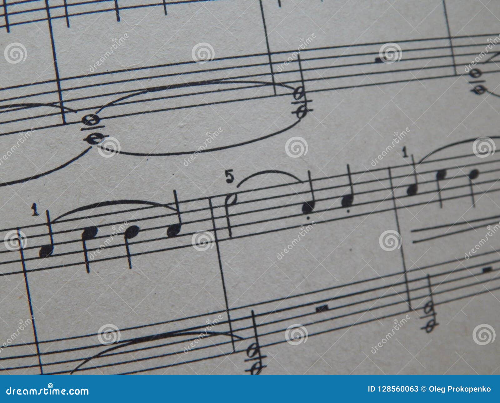 Notes for Music Lessons Solfeggio Stock Image - Image of female ...