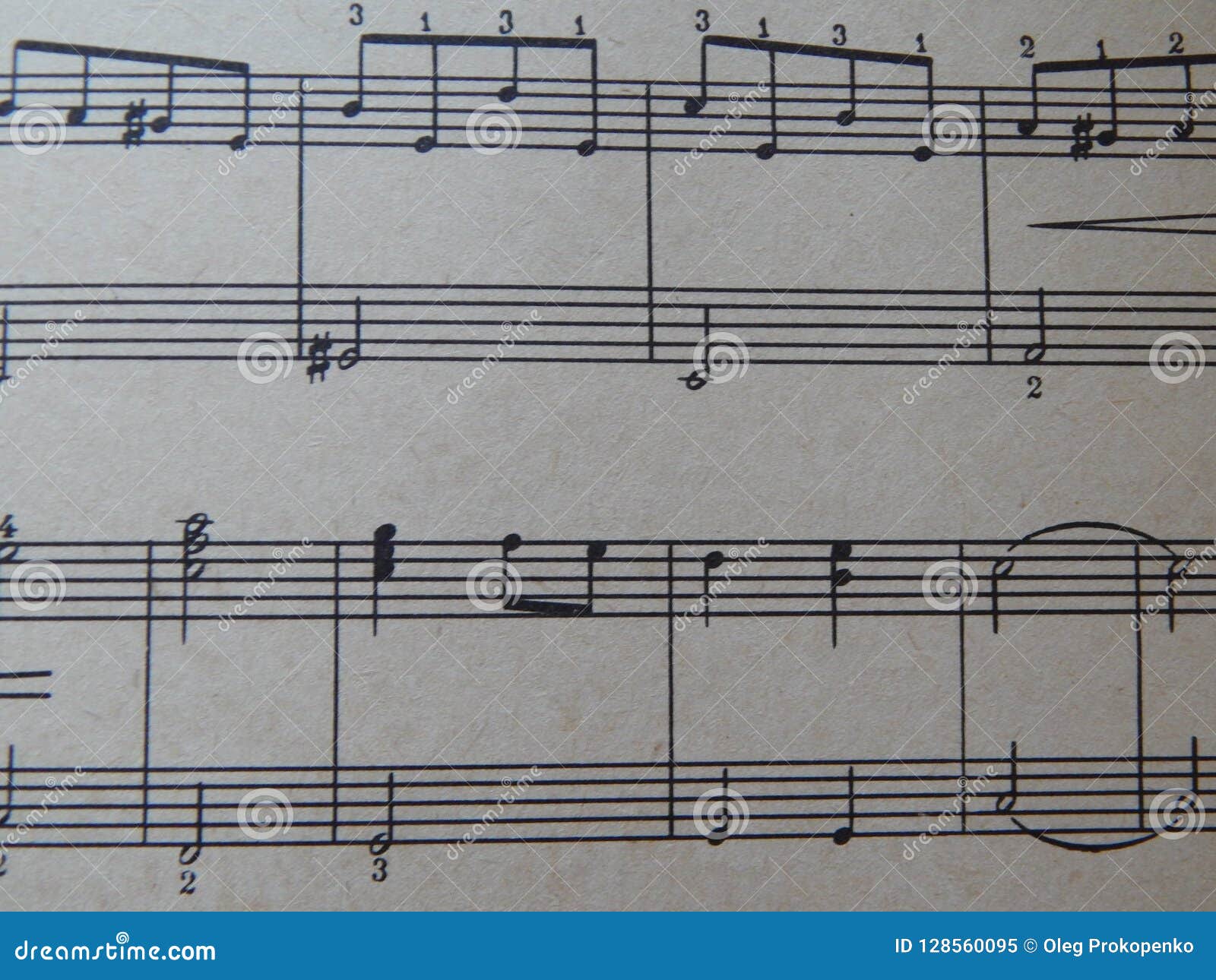 Notes for Music Lessons Solfeggio Stock Image - Image of pleasure ...