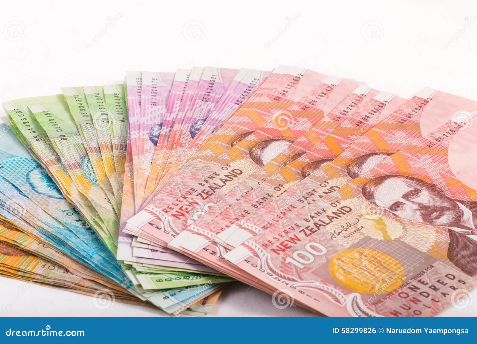 Notes in New Zealand Currency Stock Photo - Image of invest, economy ...