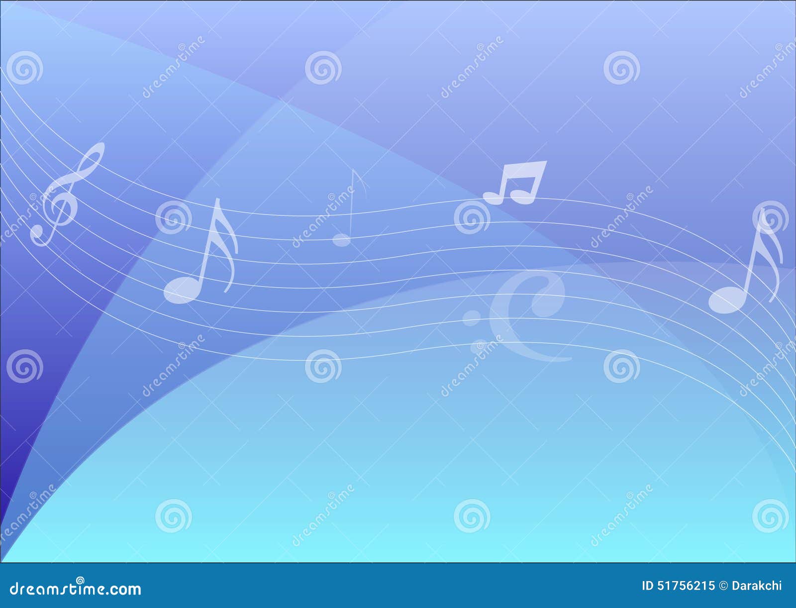 Notes Over Blue Abstract Background Stock Vector - Illustration of ...