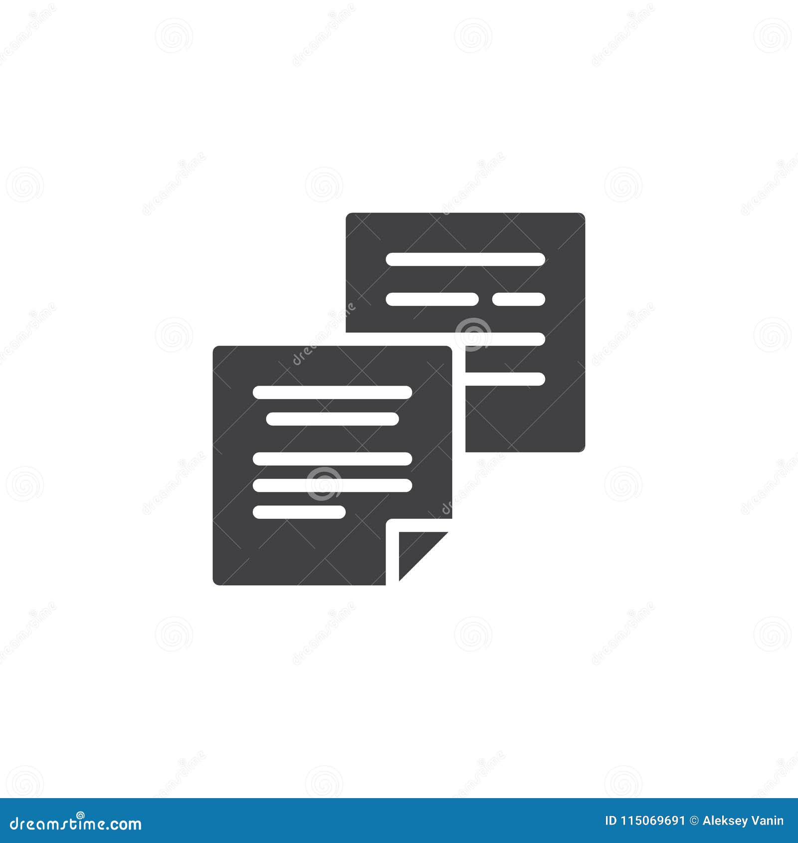 Notes paper vector icon stock vector. Illustration of sheet - 115069691