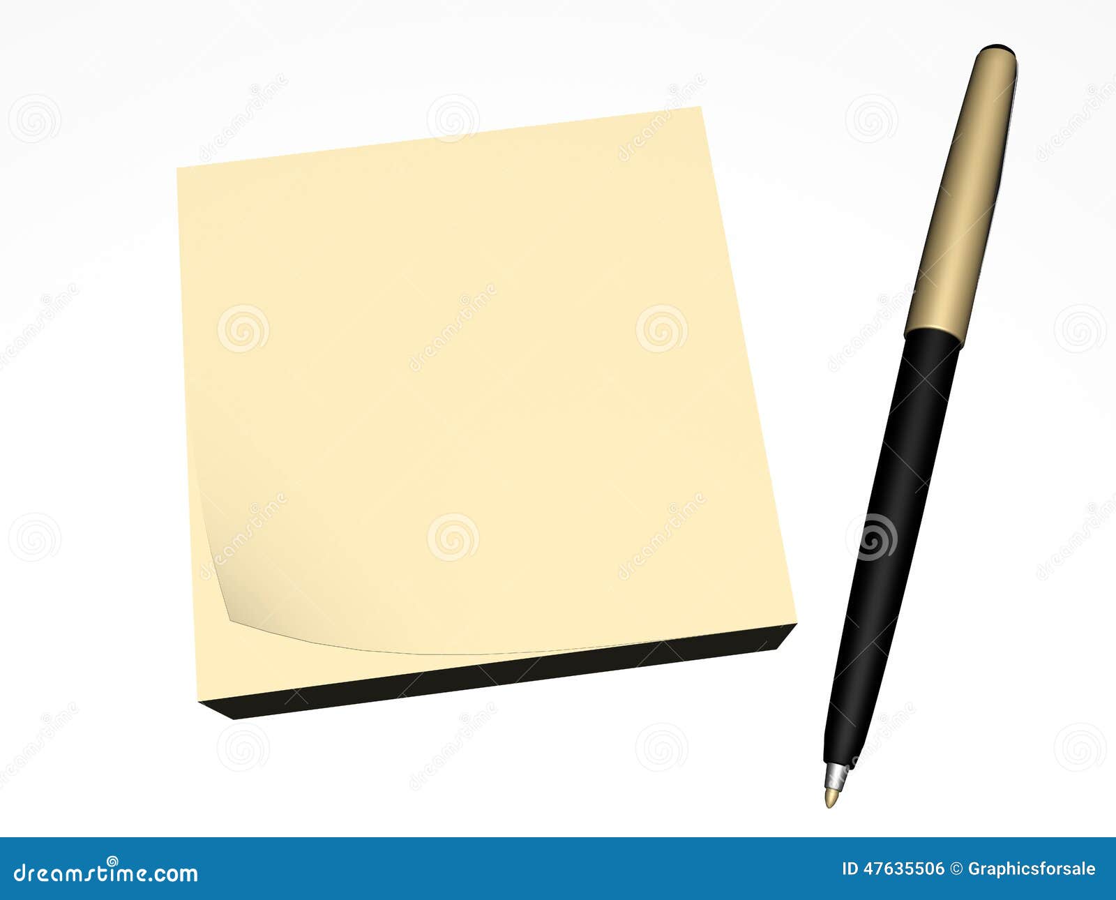 Notes and Pen stock illustration. Illustration of remember - 47635506