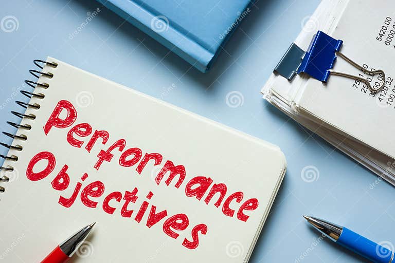 Notes on Performance Objectives. Goal Setting and Achievement. Stock ...
