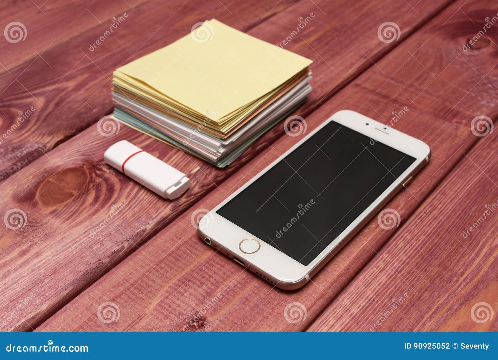 Notes and phone stock photo. Image of sheet, quick, black - 90925052