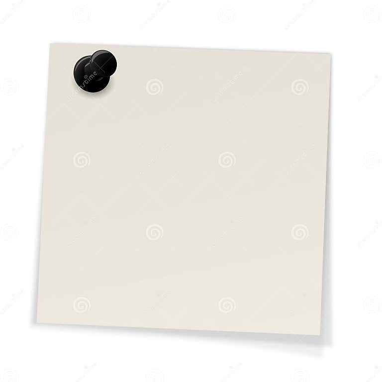 Notes with pin stock vector. Illustration of postit, paper - 69246472