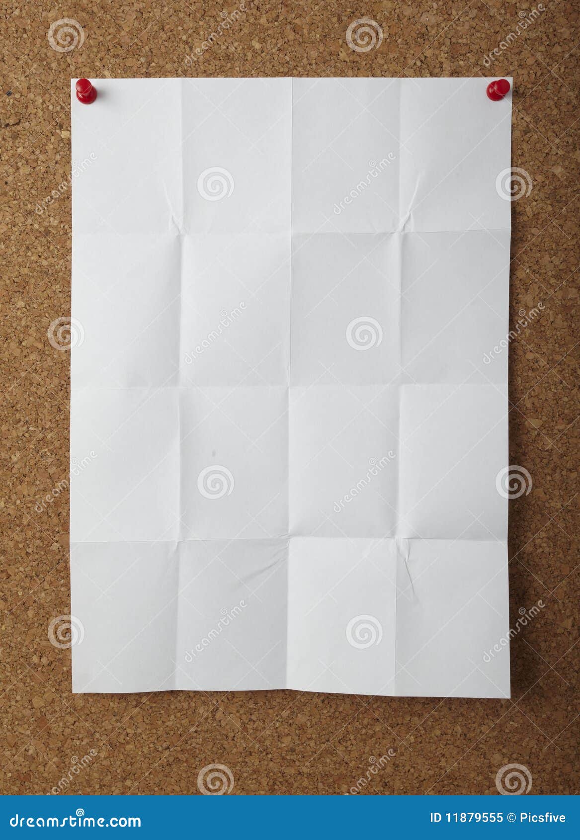 Notes With Push Pins On Cork Board Office Business Royalty-Free Stock ...