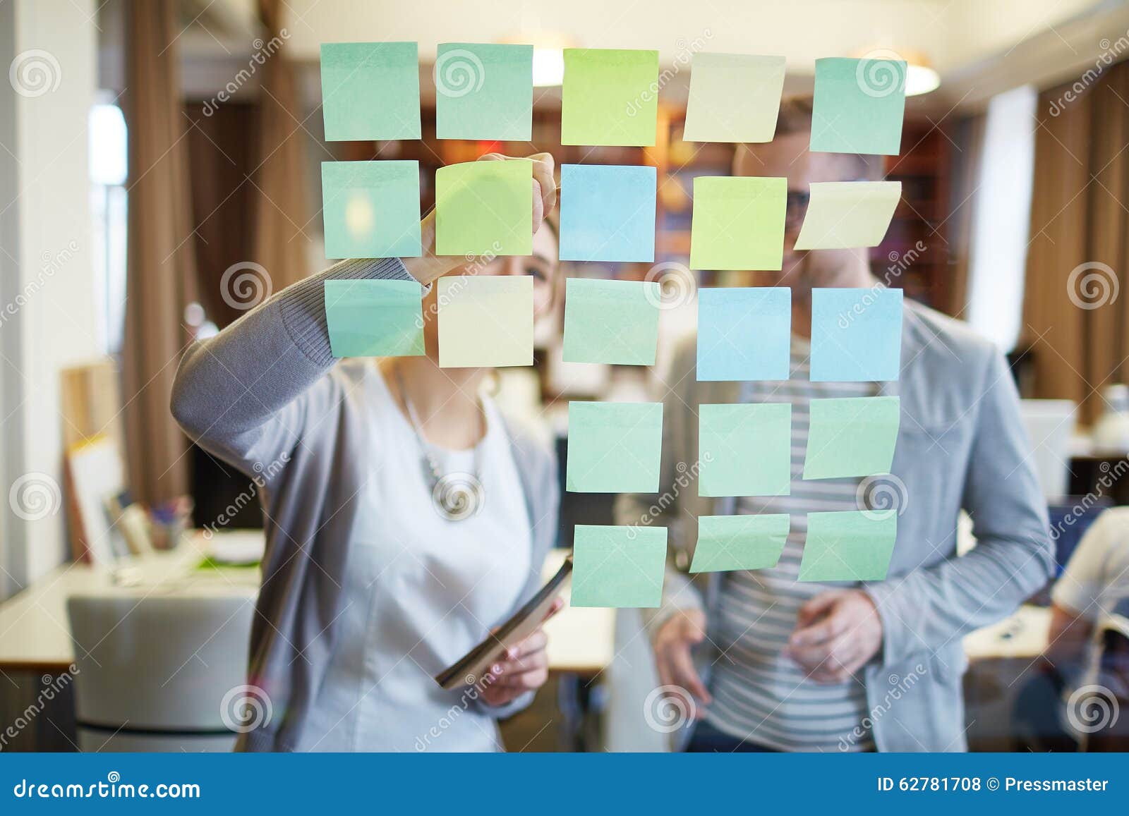 Notes on reminders stock photo. Image of manager, businesswoman - 62781708