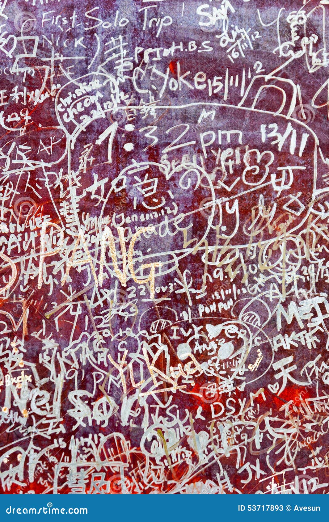 Notes on rusted wall stock image. Image of element, background - 53717893