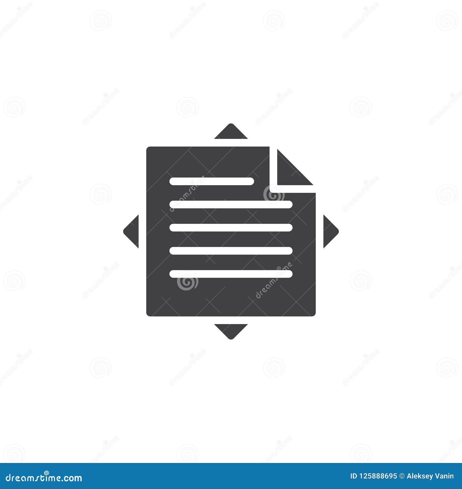 Notes sheets vector icon stock vector. Illustration of perfect - 125888695