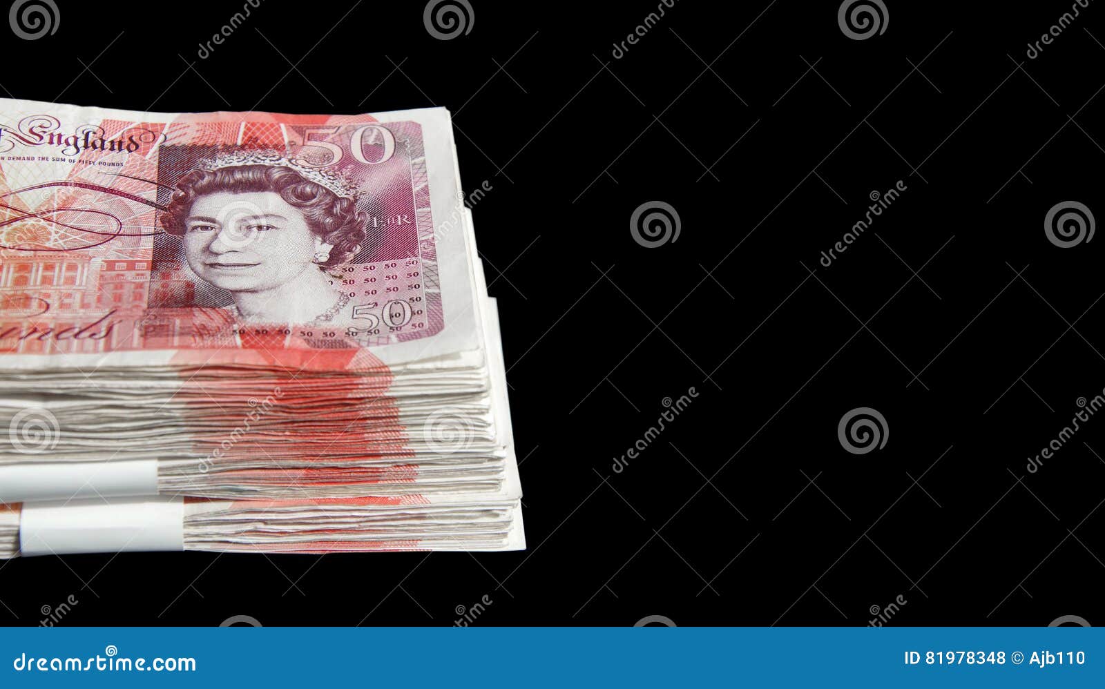 Â£50 notes editorial stock photo. Image of currency, stack - 81978348