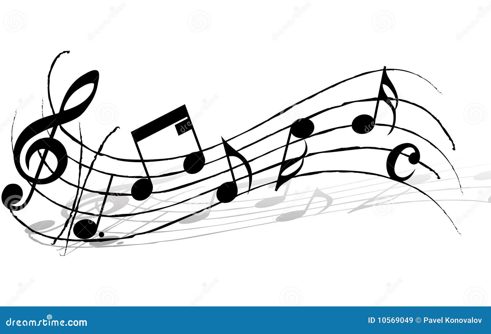 Notes staff stock vector. Illustration of lines, isolated - 10569049