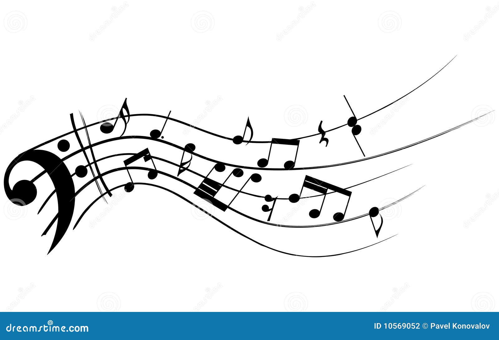 Notes staff stock vector. Illustration of background - 10569052