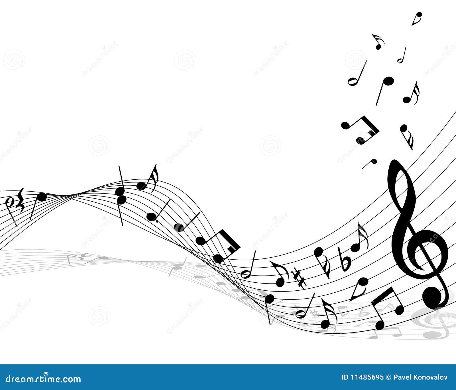 Notes staff stock vector. Illustration of composition - 11485695