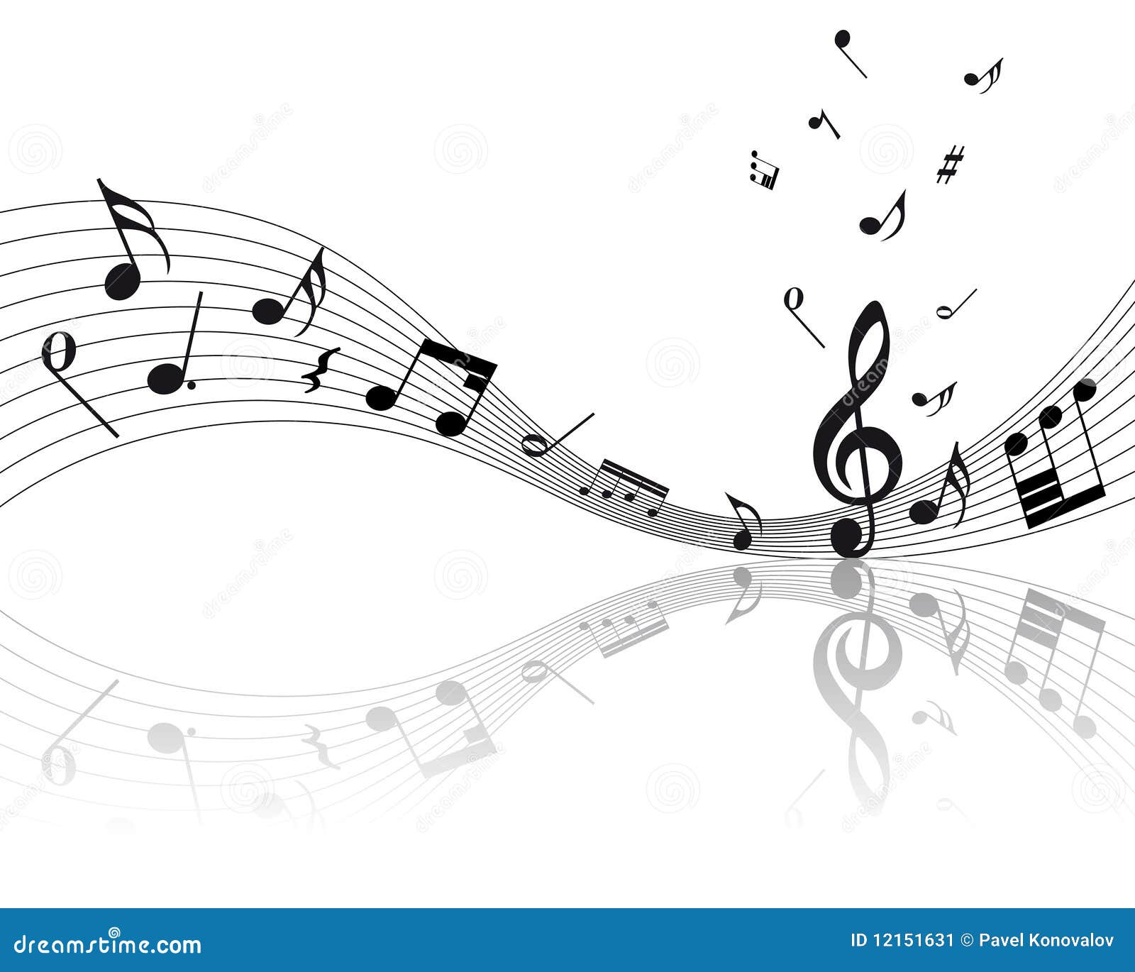 Notes staff stock vector. Illustration of line, illustrations - 12151631