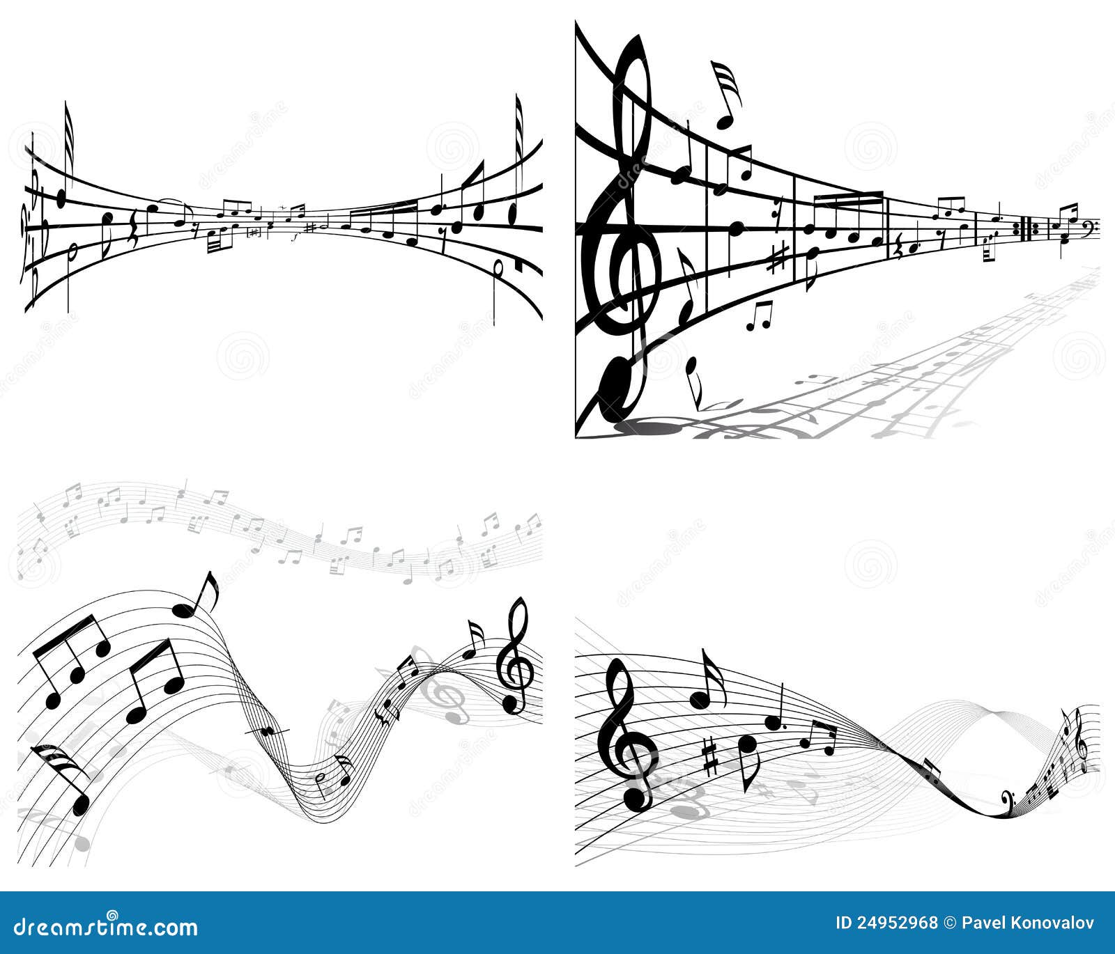 Notes staff stock vector. Illustration of illustrations - 24952968