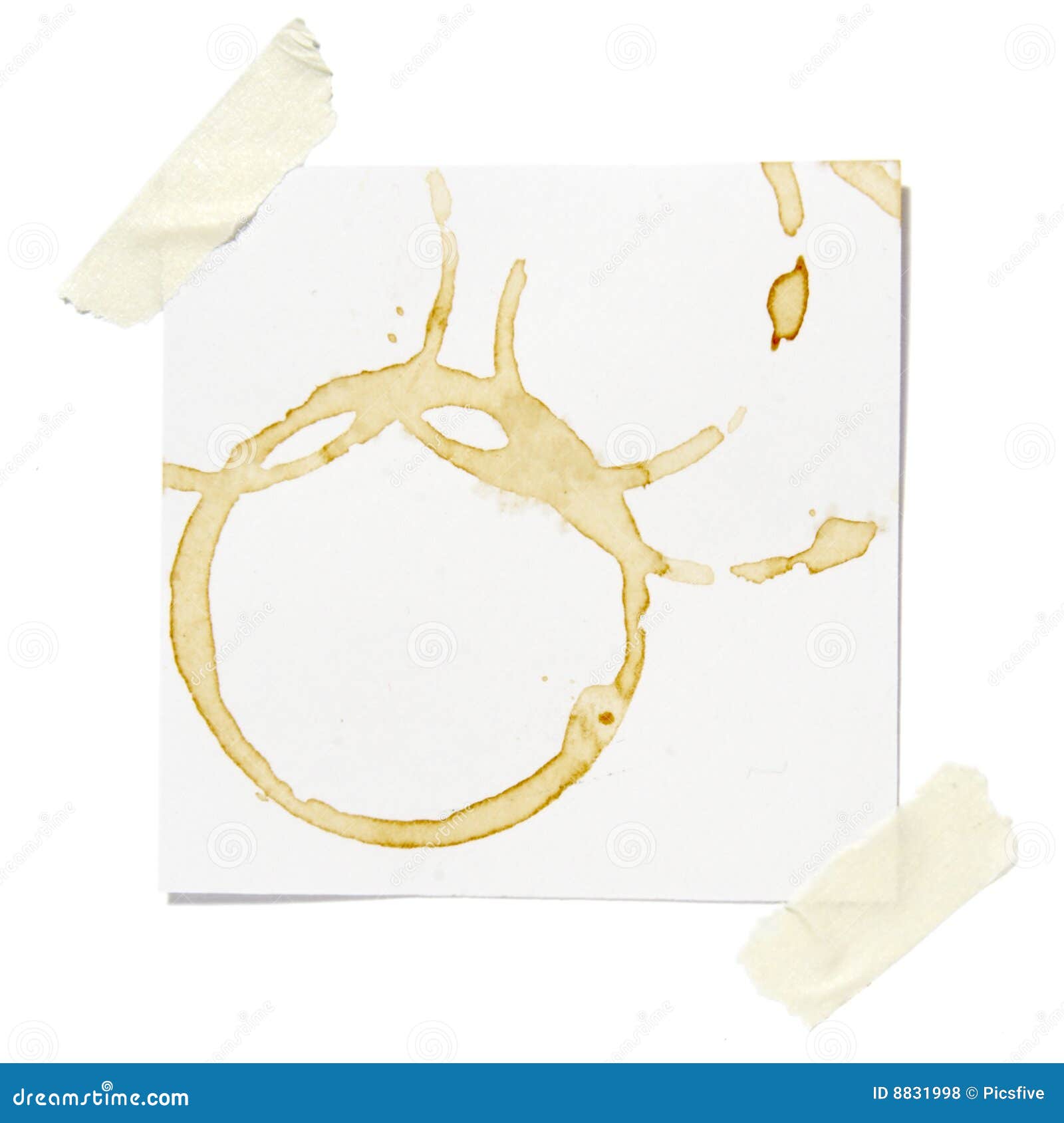 Notes with stains stock photo. Image of embellishments - 8831998