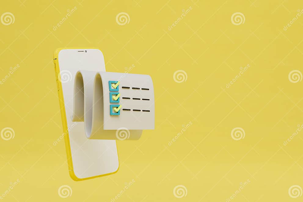 Notes on Tasks for the Day in the Smartphone. Smartphone and Task Sheet ...