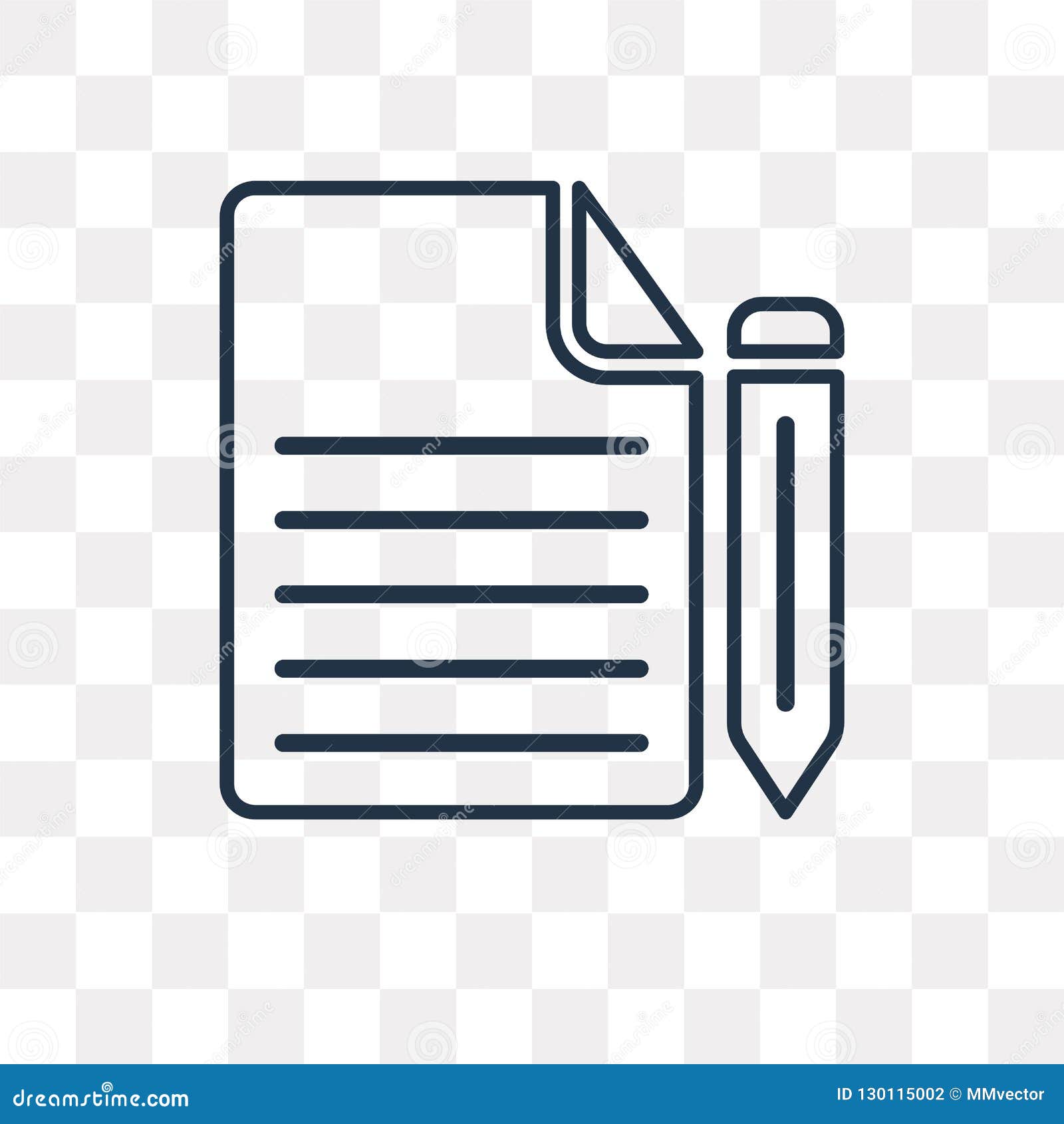 Notes Vector Icon Isolated on Transparent Background, Linear Not Stock ...