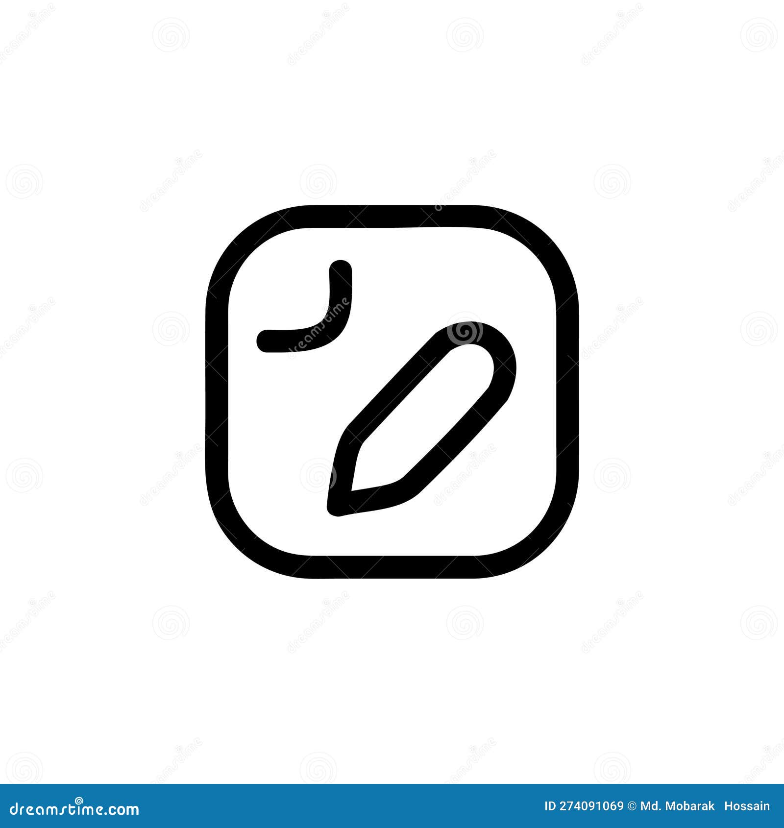 Notes Vector Icon, Isolated on White Background. Stock Vector ...