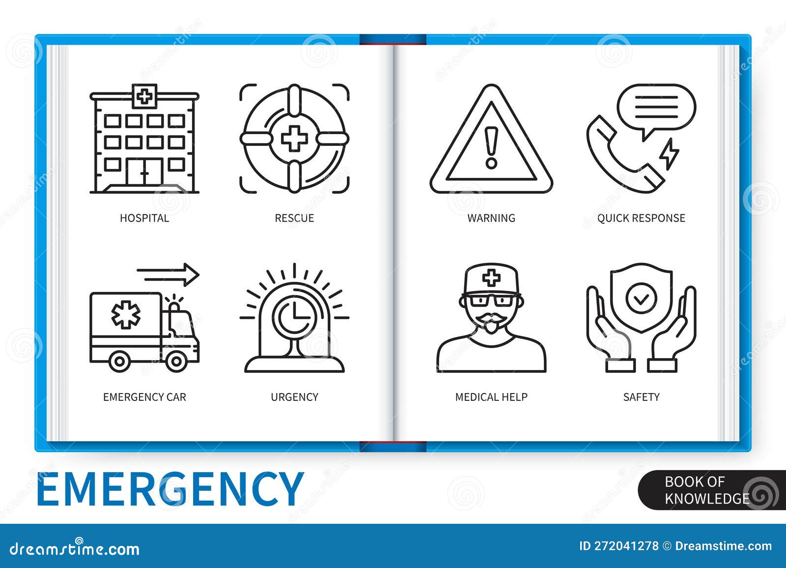 Notfall-Infografik stock abbildung. Illustration von ansammlung - 272041278
