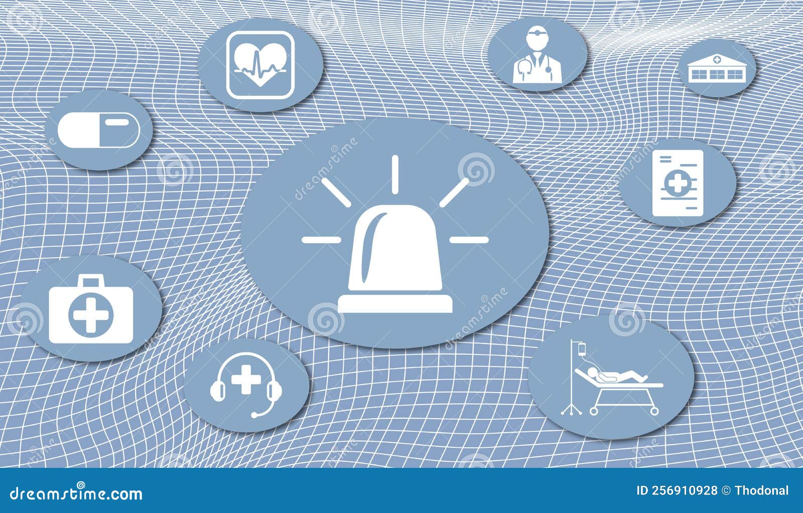 Notfallkonzept stock abbildung. Illustration von rettung - 256910928