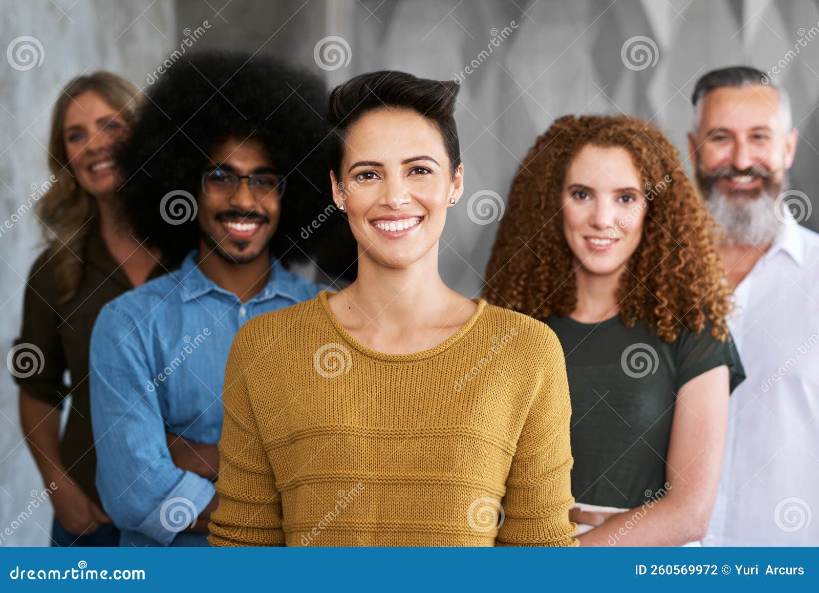 Nothing is Achieved without Teamwork. Cropped Portrait of a Group of ...