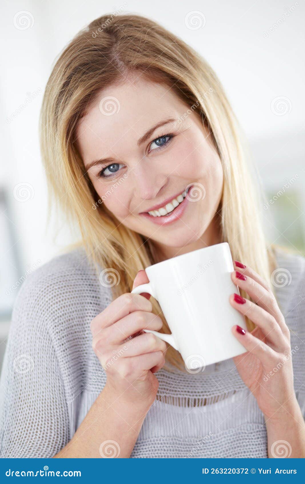 Nothing Beats Some Fresh Java. Cute Young Woman Drinking a Cup of ...