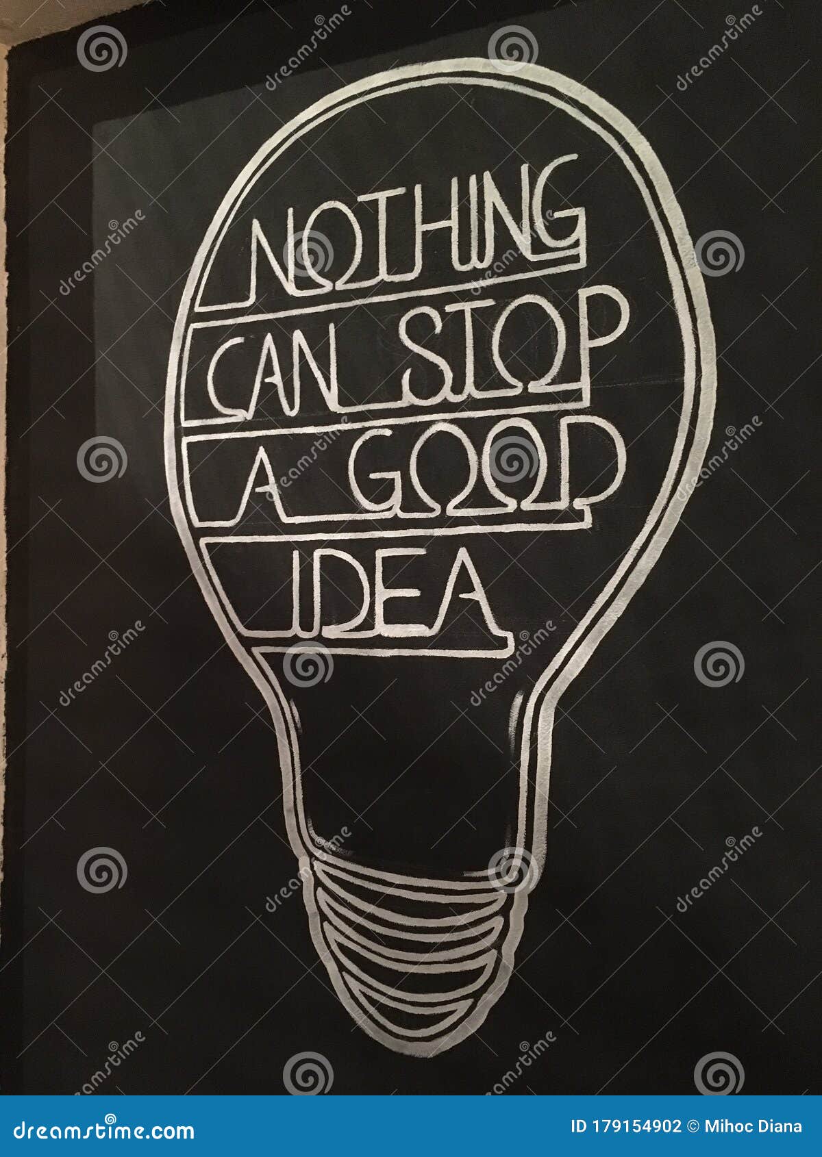 Nothing Can Stop a Good Idea in Light Stock Photo - Image of idea, stop ...