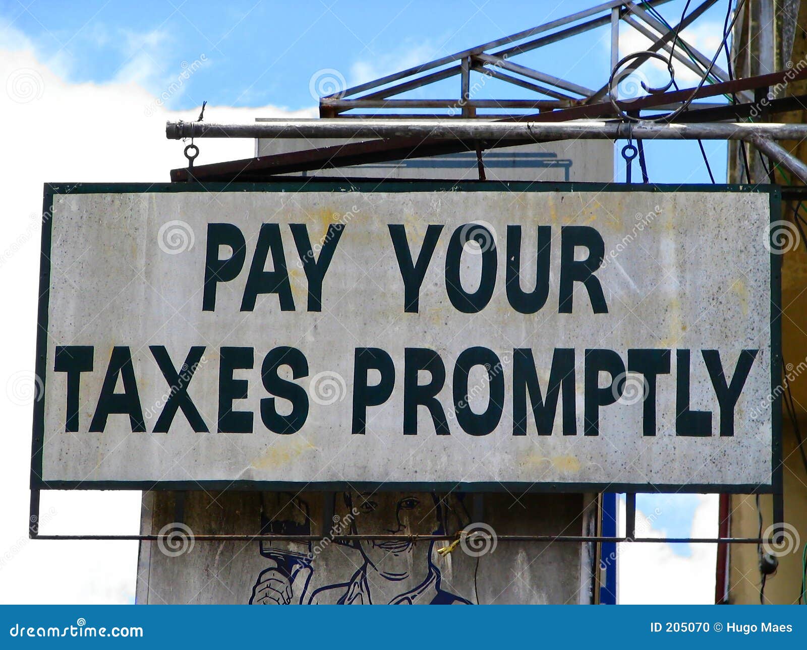 Nothing is Certain Except Death and Taxes. Stock Photo - Image of ...