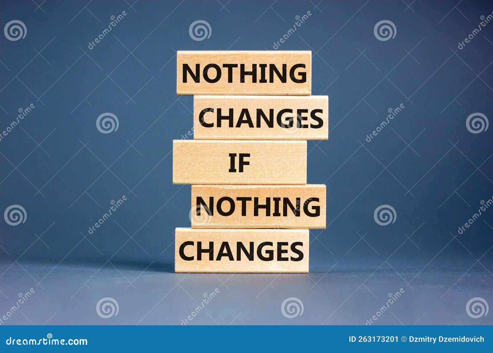 Nothing Change Symbol. Concept Words Nothing Changes If Nothing Changes ...