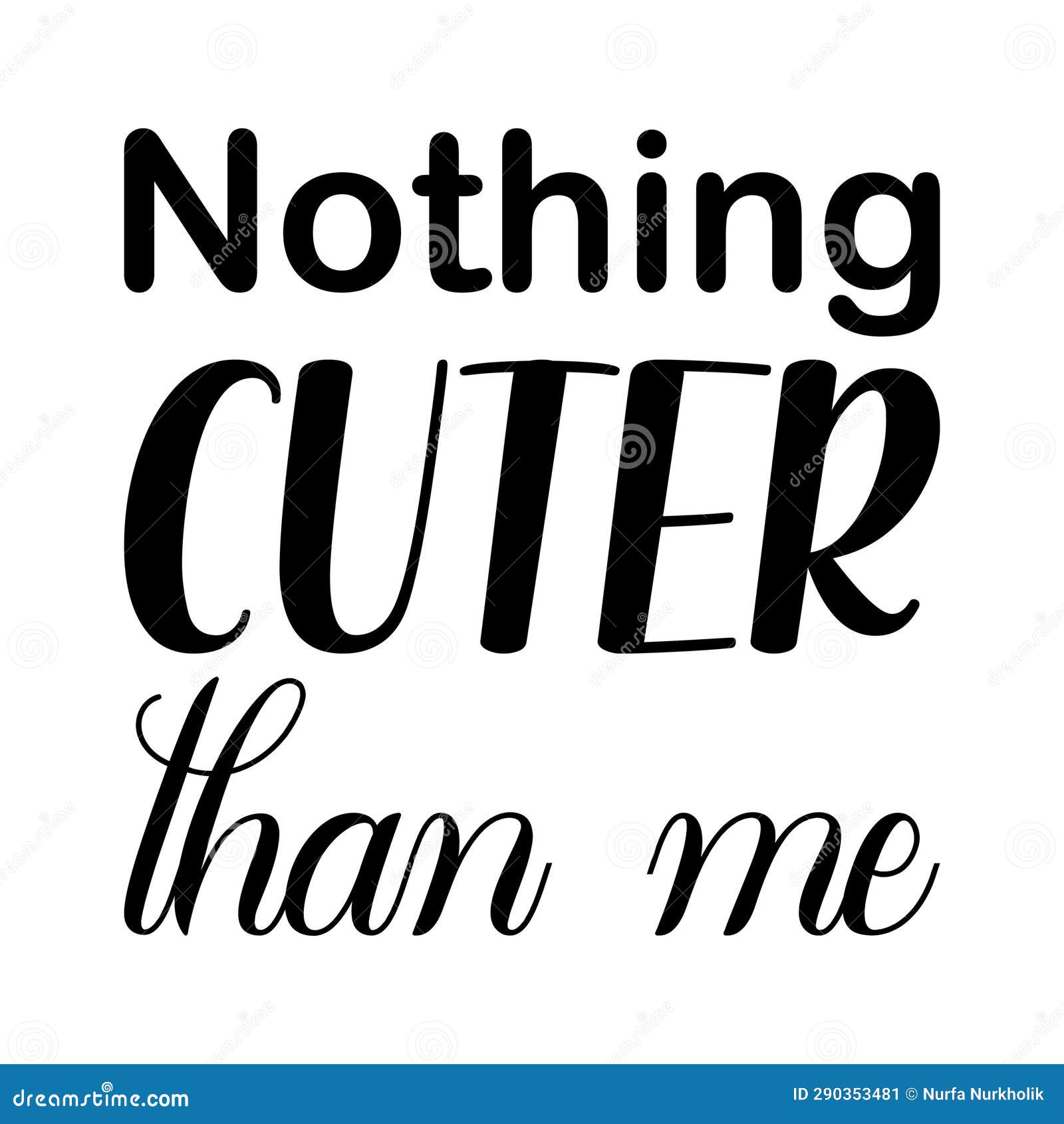 Cuter Than Cupid, Modern Calligraphy Poster, Handwritten Ink Lettering ...