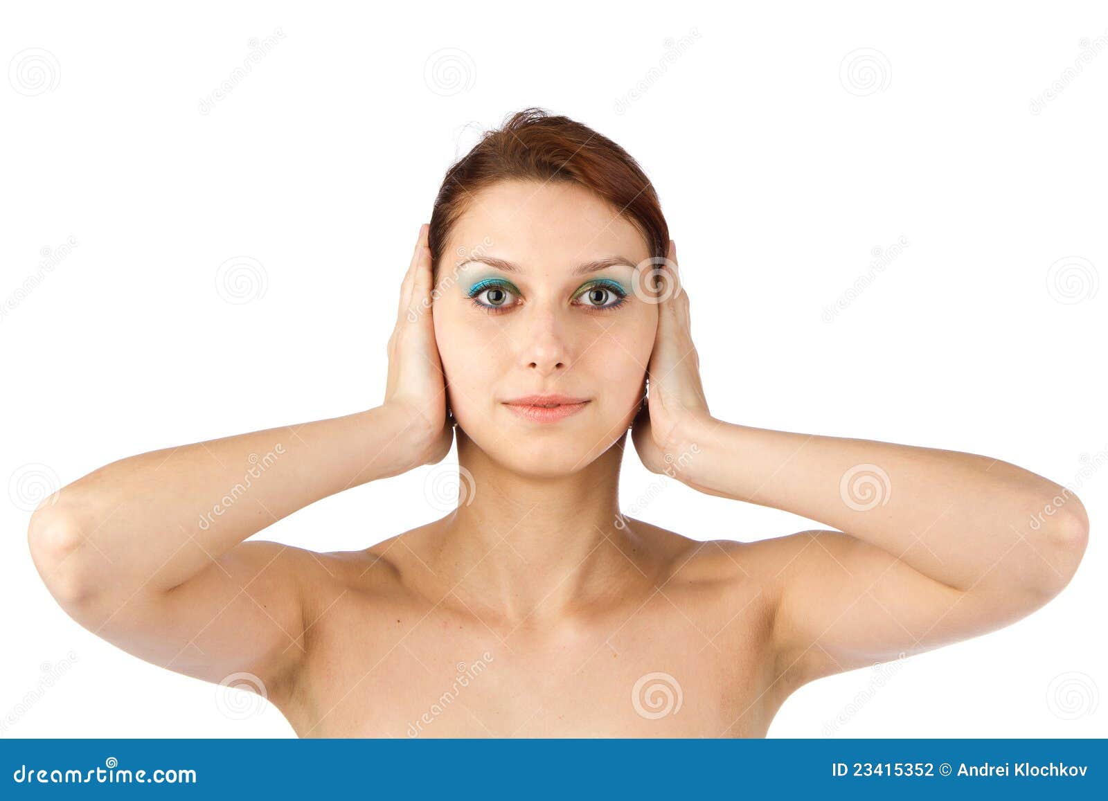 Nothing hear woman stock photo. Image of girls, body - 23415352