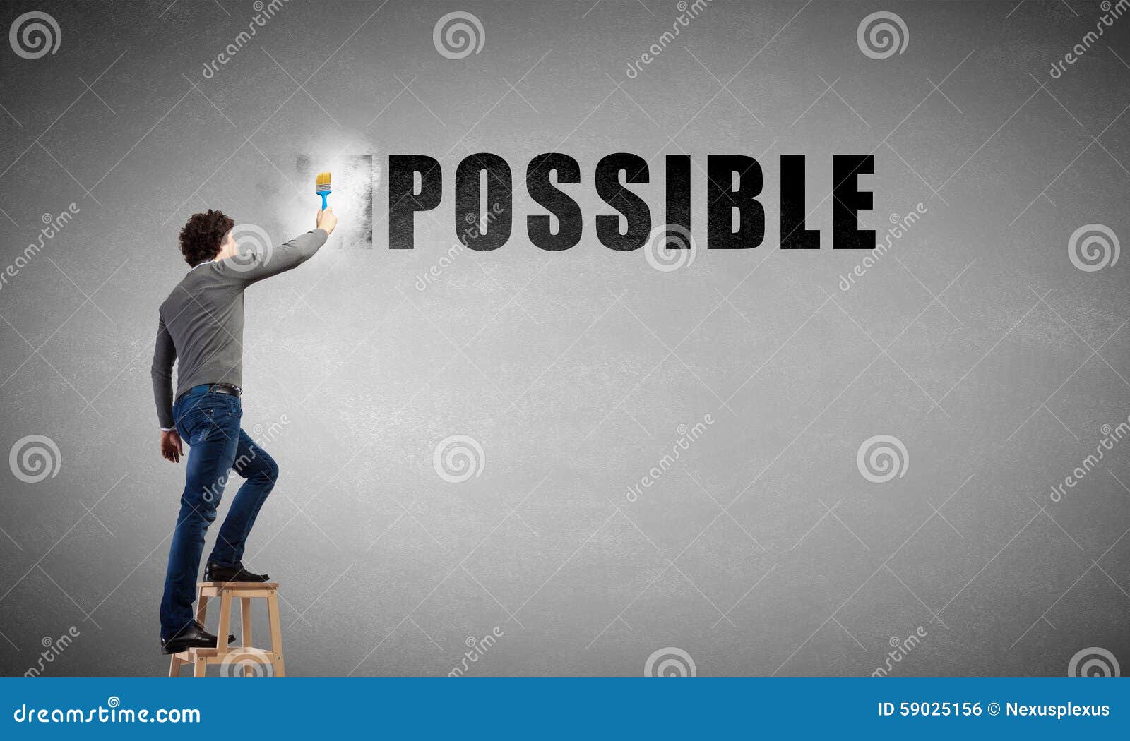 Nothing is impossible stock photo. Image of motivation - 59025156 Nothing is impossible stock photo. Image of motivation - 59025156