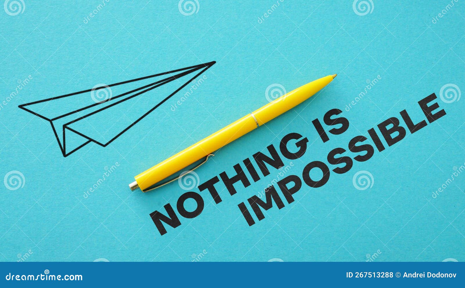 Nothing is Impossible is Shown Using the Text Stock Photo - Image of ...