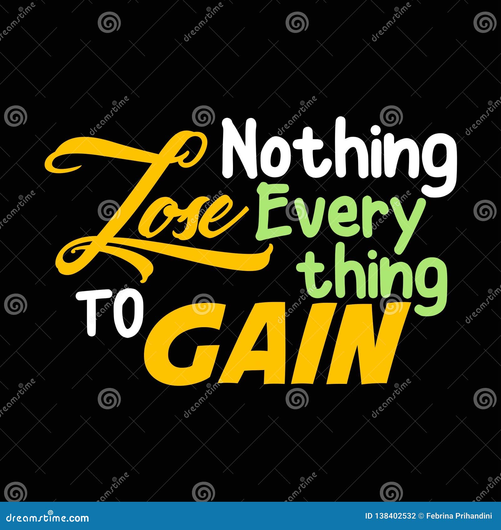 Nothing And Everything As A Choice - Pictured As Words Nothing ...