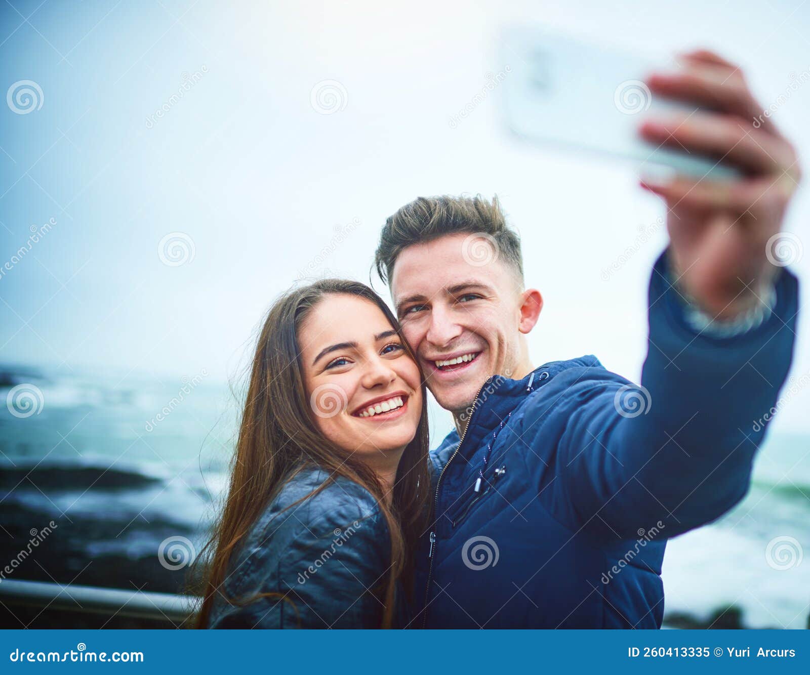 Nothing Says Love Like A Couple Selfie A Happy Young Couple Taking A