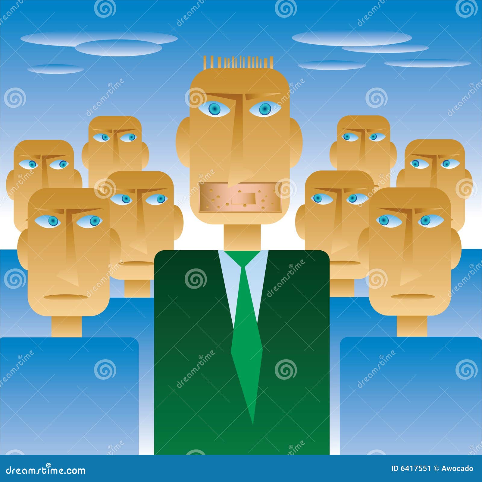 Nothing to say stock illustration. Illustration of people - 6417551