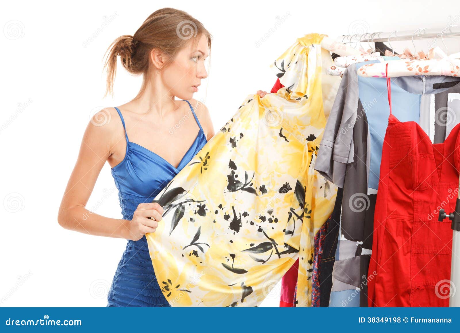 Nothing to wear! stock photo. Image of choice, fashion - 38349198