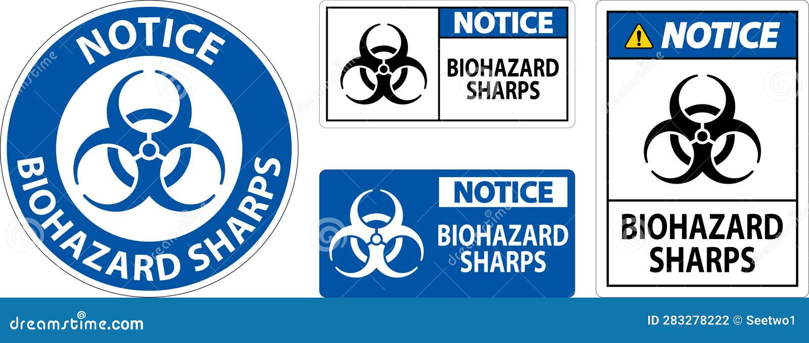 Notice Sharps Disposal Symbol Sign, Vector Illustration, Isolated On ...