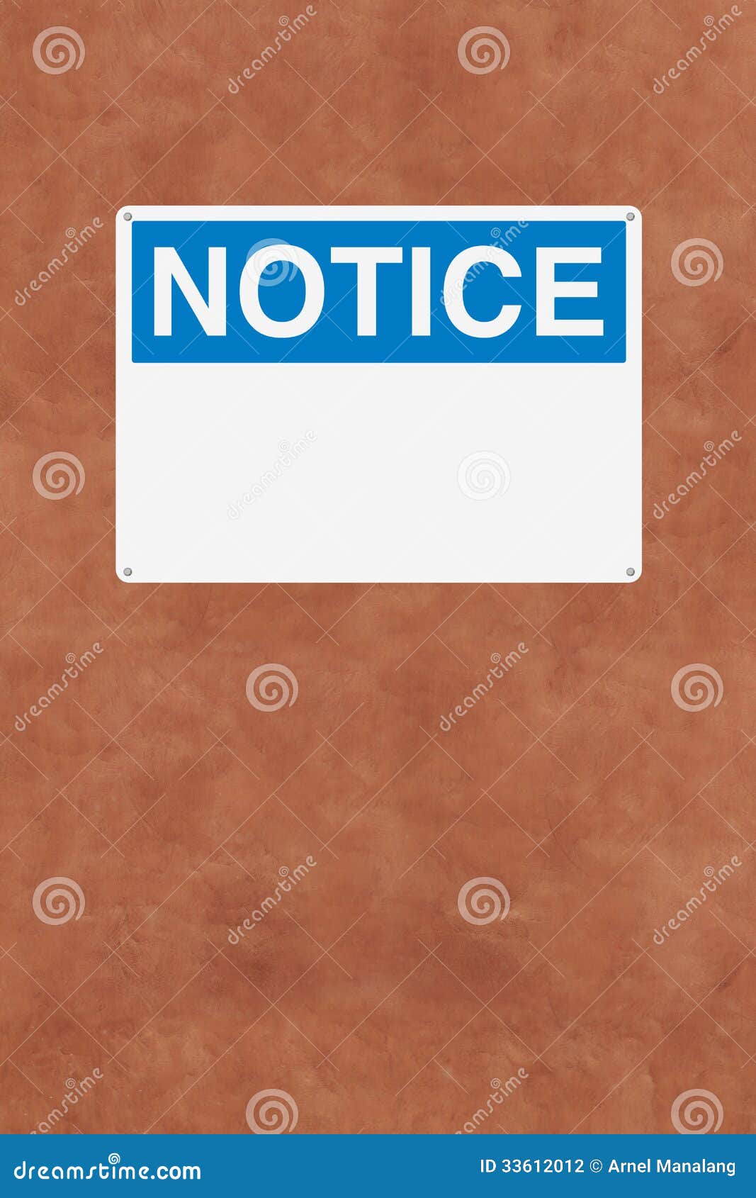 Notice stock photo. Image of danger, workplace, concrete - 33612012