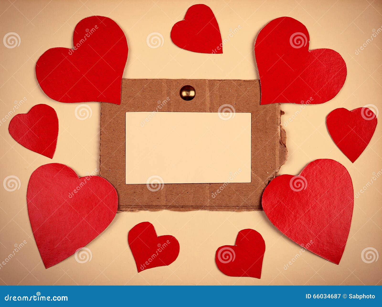 Notice Board with Heart Shapes Stock Image - Image of blank, placard ...
