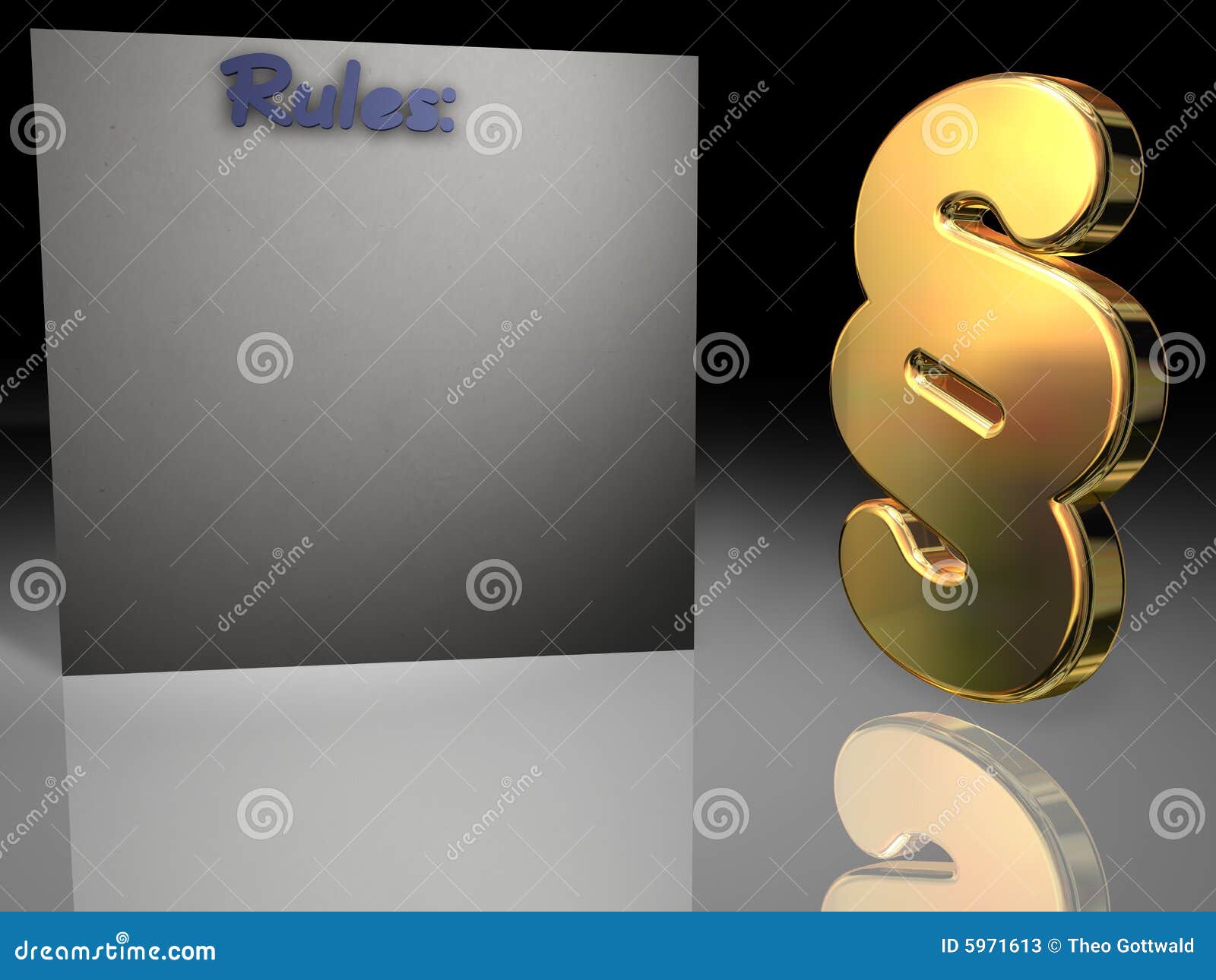 Notice board of rules stock illustration. Illustration of symbol - 5971613