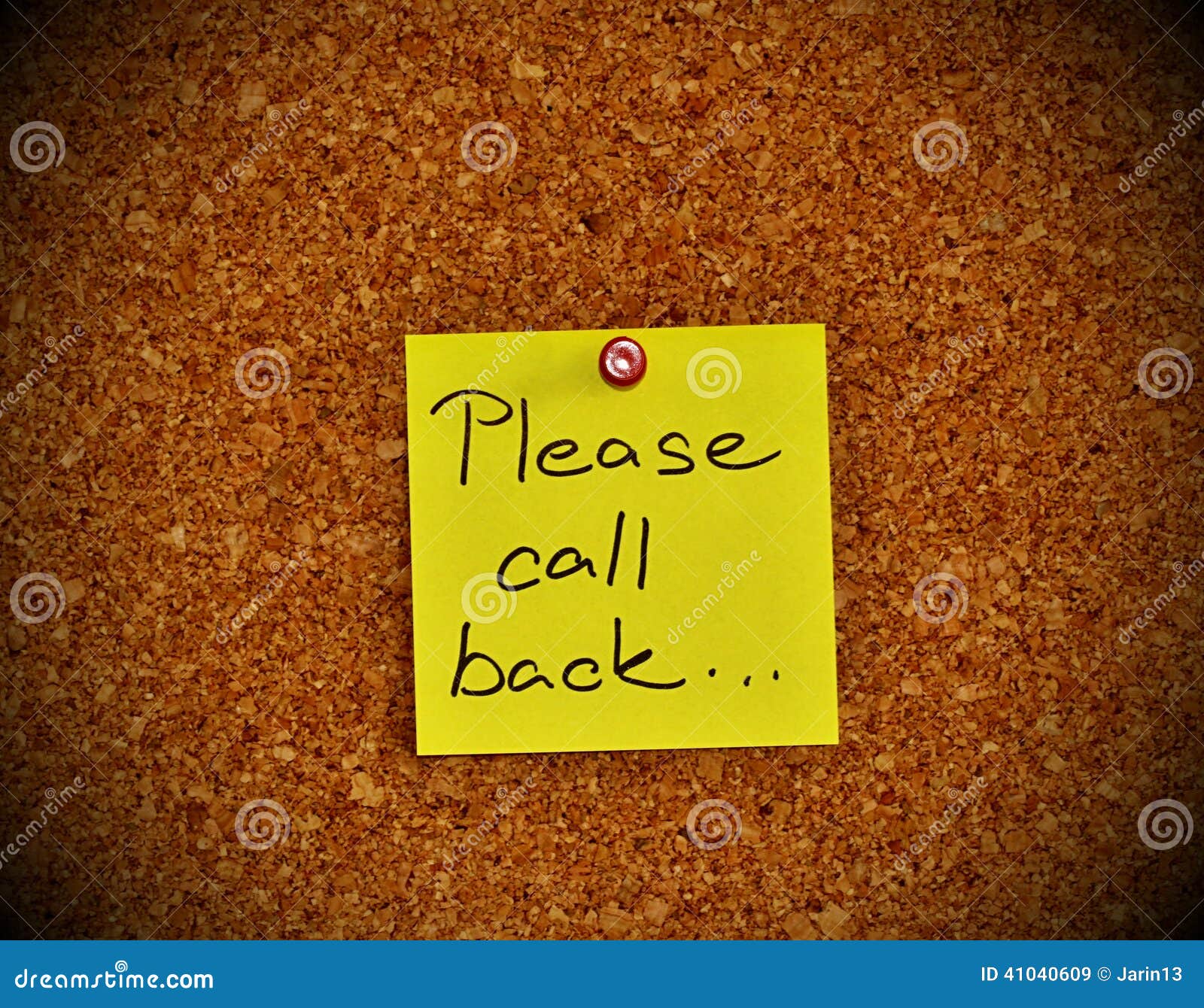 Notice Board with Sticky Note Pad Stock Image - Image of announcement ...