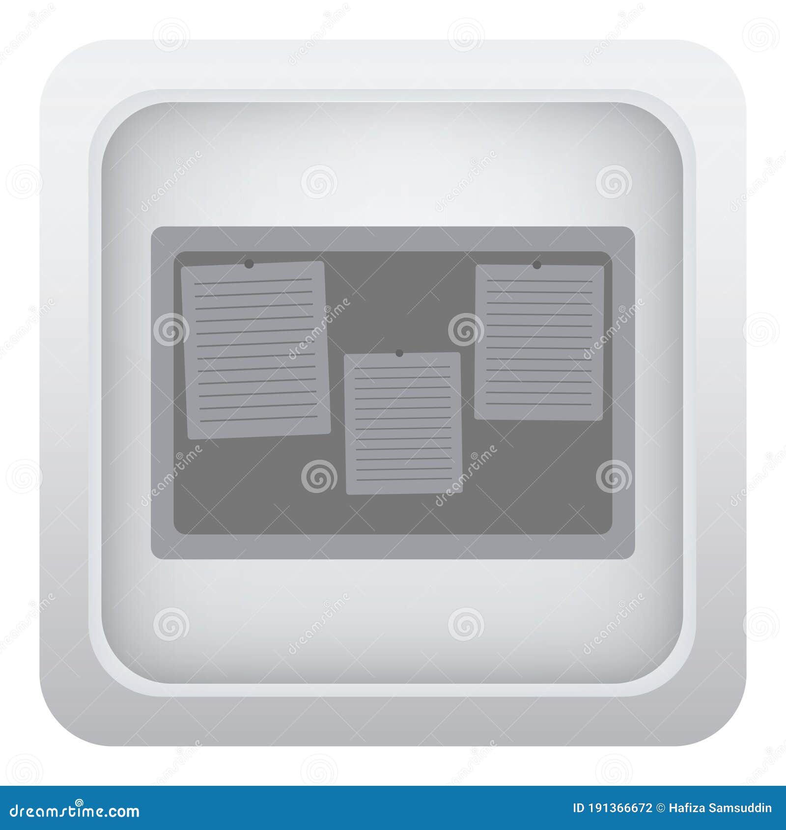 Notice Board. Vector Illustration Decorative Design Stock Vector ...