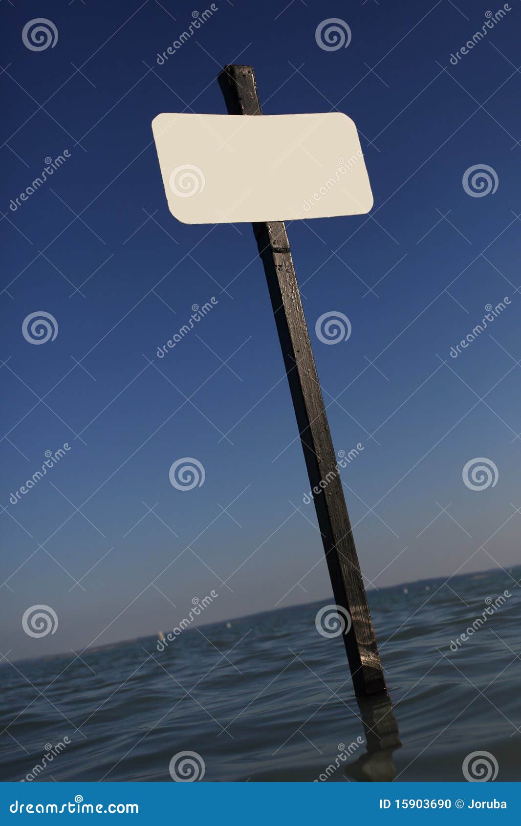 Notice board in the water stock photo. Image of board - 15903690