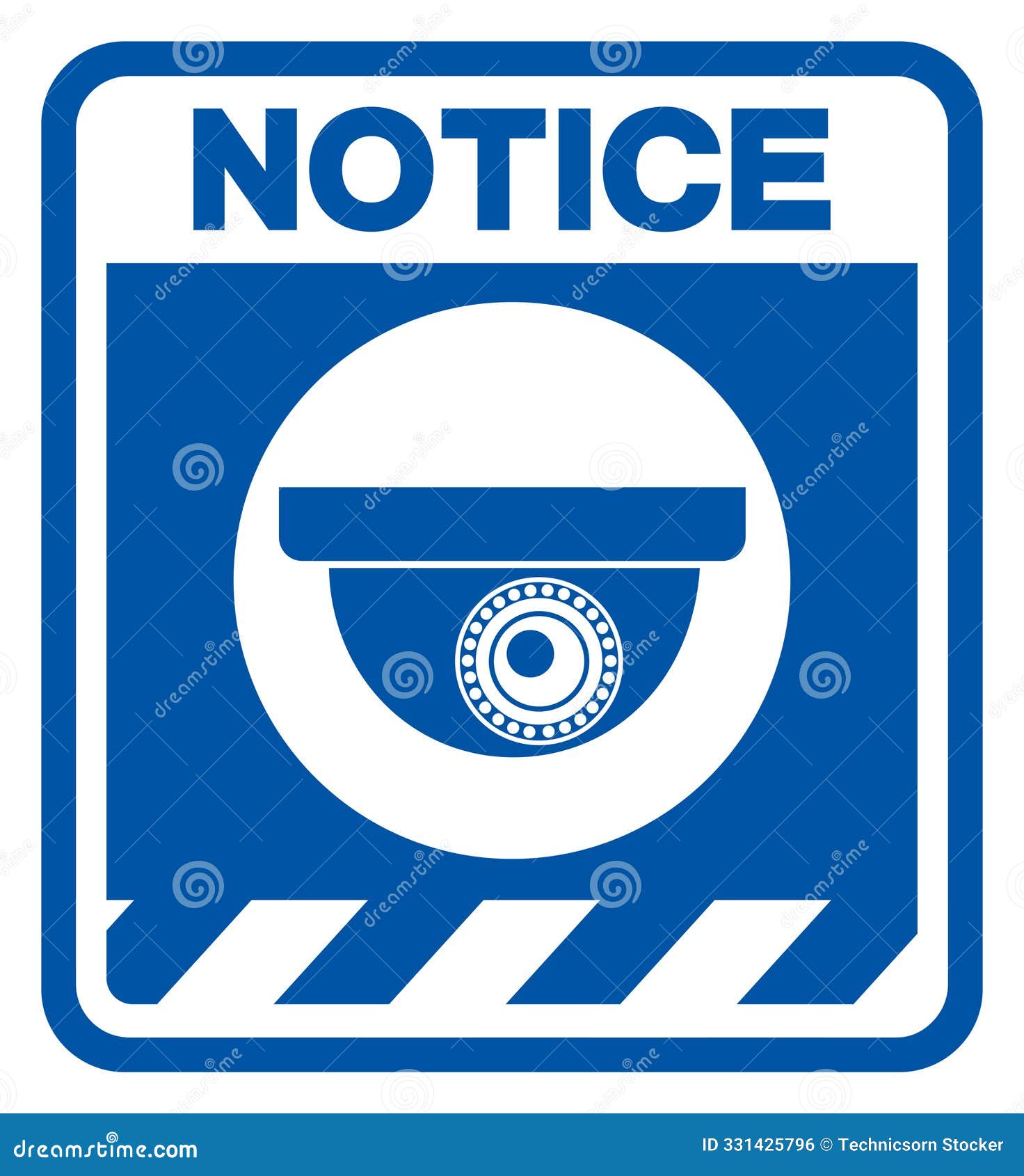 Notice Security Camera In Use Symbol Sign, Vector Illustration, Isolate ...