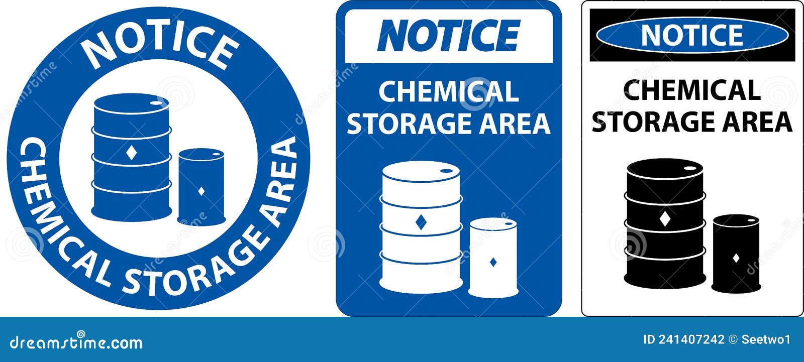 Notice Chemical Storage Symbol Sign, Vector Illustration, Isolate On ...
