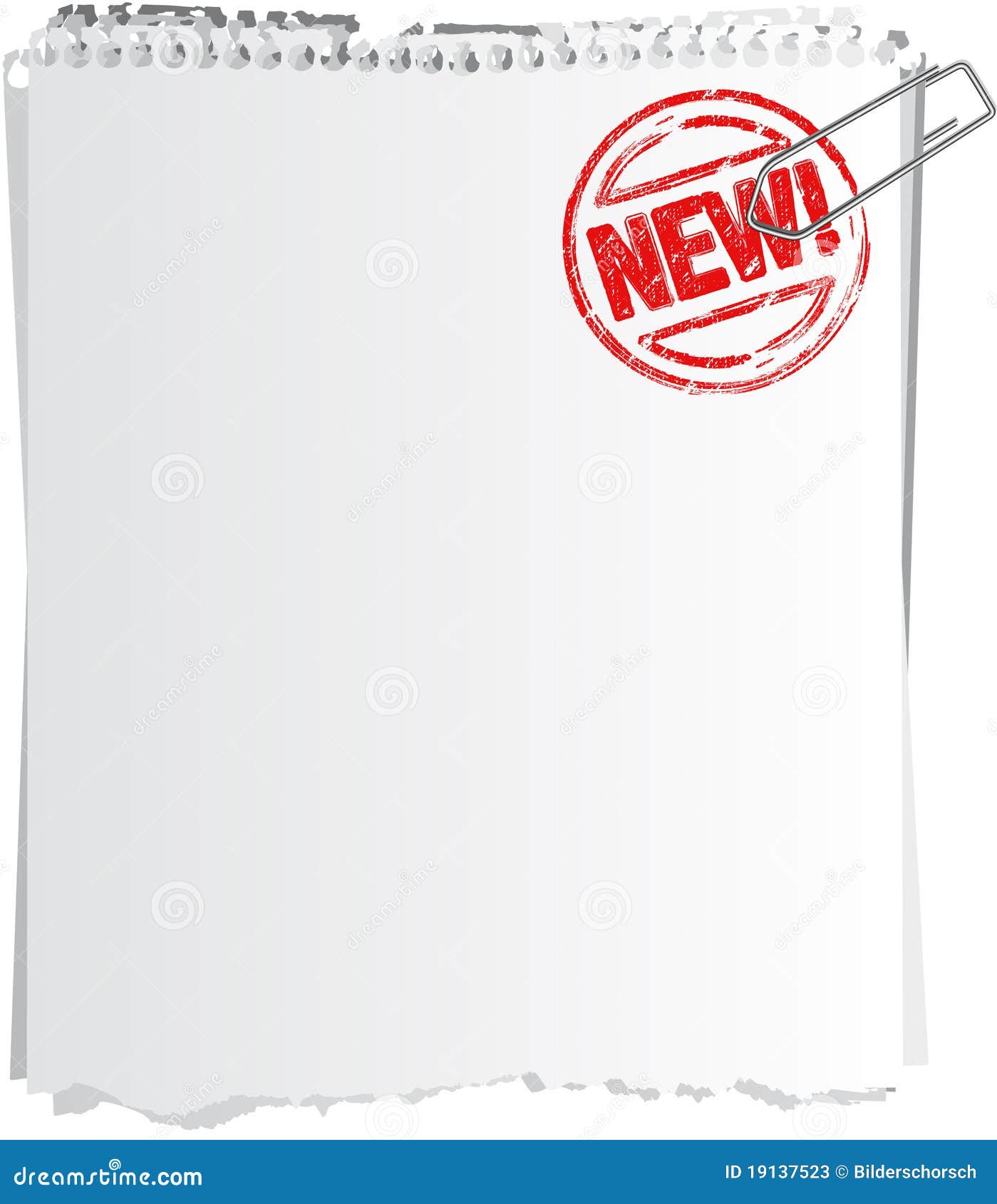 Notice clip stamp new stock vector. Illustration of icon - 19137523