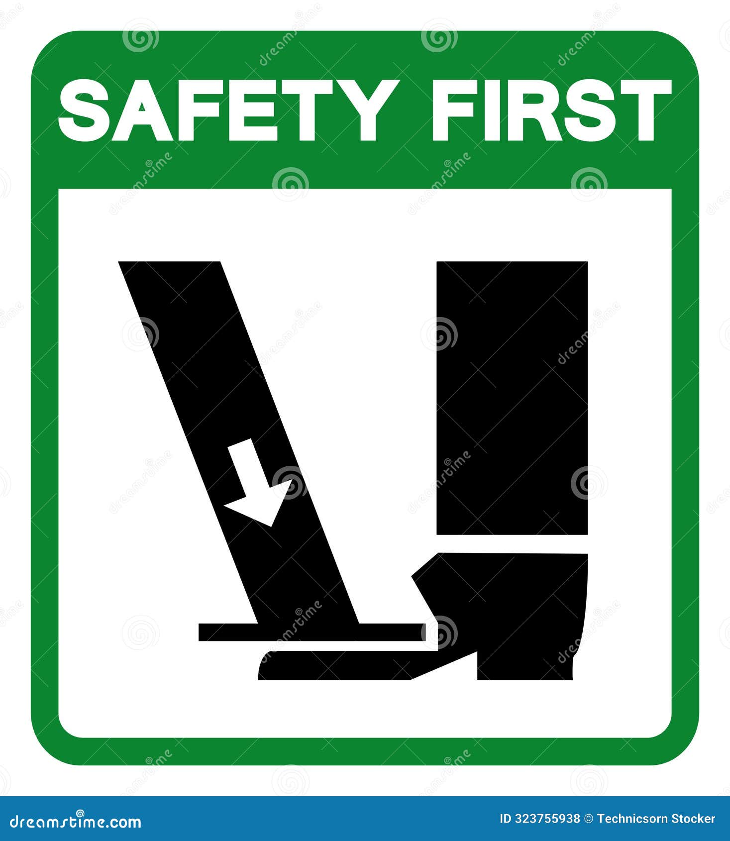 Notice Crush Hazard Symbol Symbol Sign, Vector Illustration, Isolate on ...