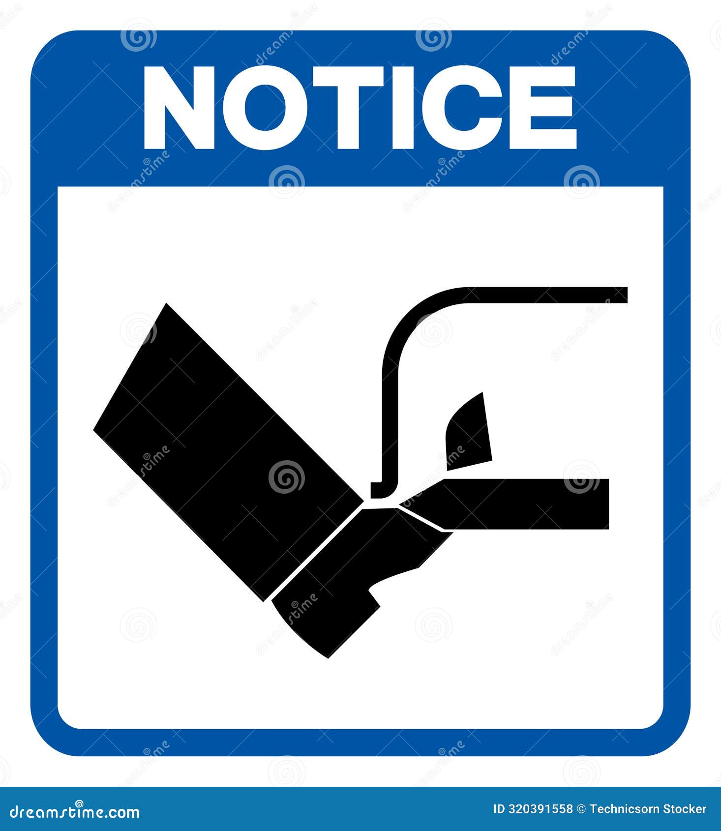 Notice Cut Hazard Foot Symbol Sign, Vector Illustration, Isolate on ...